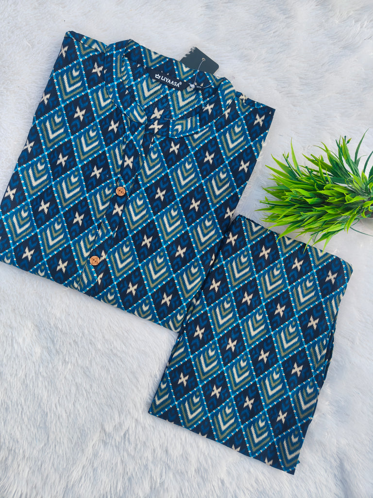 IKKAT AND BATIK PRINTED FLEX COTTON CORD SETS 0510 – June Berry